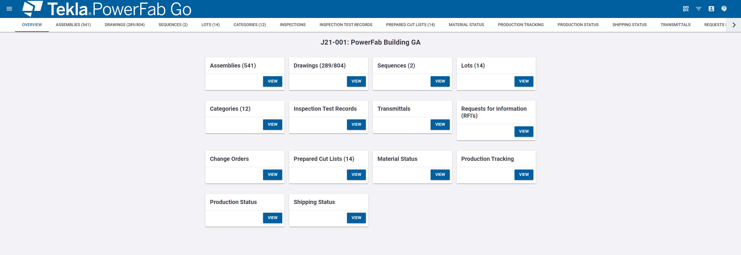 Establecer y limpiar filtros en Tekla PowerFab Go | Trimble User Assistance