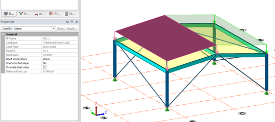 Snow loads (ASCE 7) | Tekla User Assistance