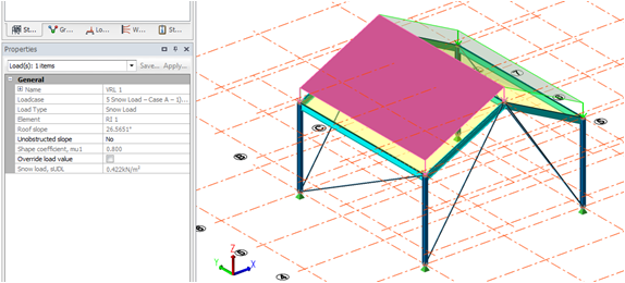 Snow loads (Eurocode) | Trimble User Assistance