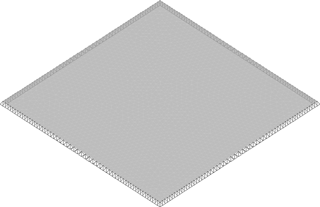 1st order linear - Simply supported orthotropic square slab | Tekla ...