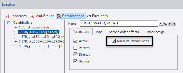Minimum lateral loads (MLL) (Eurocode) | Trimble User Assistance