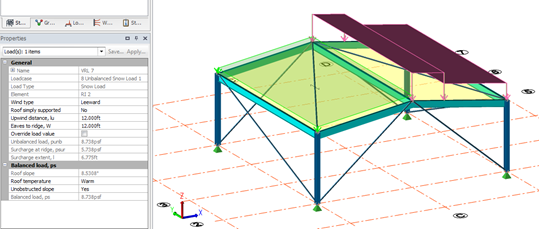 Snow loads (ASCE 7) | Tekla User Assistance