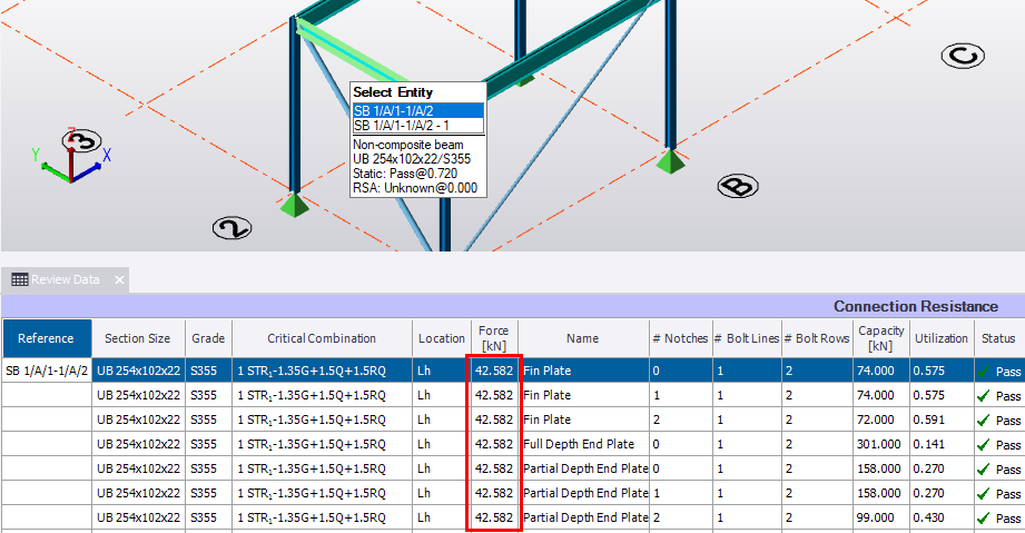 How Minimum Design Forces are used | Trimble User Assistance