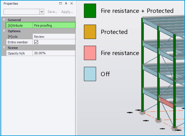 Enhanced fire check - steel columns & automatic calculation of load ...