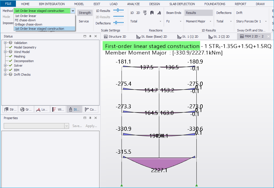 New - Staged construction analysis and design | Trimble User Assistance