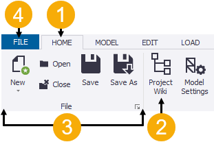 Overview of the ribbons and file menu | Tekla User Assistance