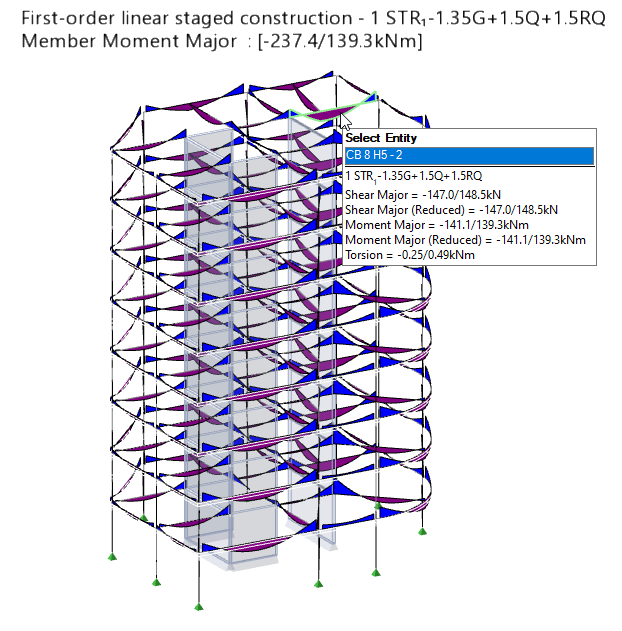 Staged construction workflow example - Eurocodes | Tekla User Assistance