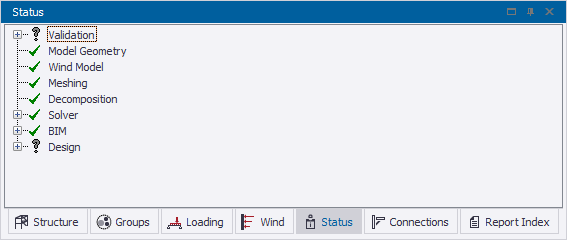 Project Workspace Status window | Trimble User Assistance