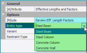 Review View - New Effective Lengths and Factors feature | Tekla User Assistance