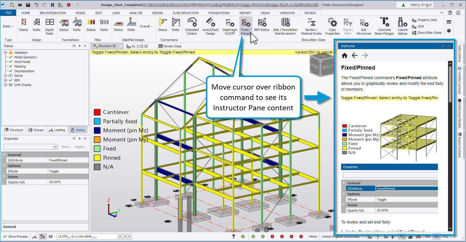 New Instructor side pane content | Trimble User Assistance