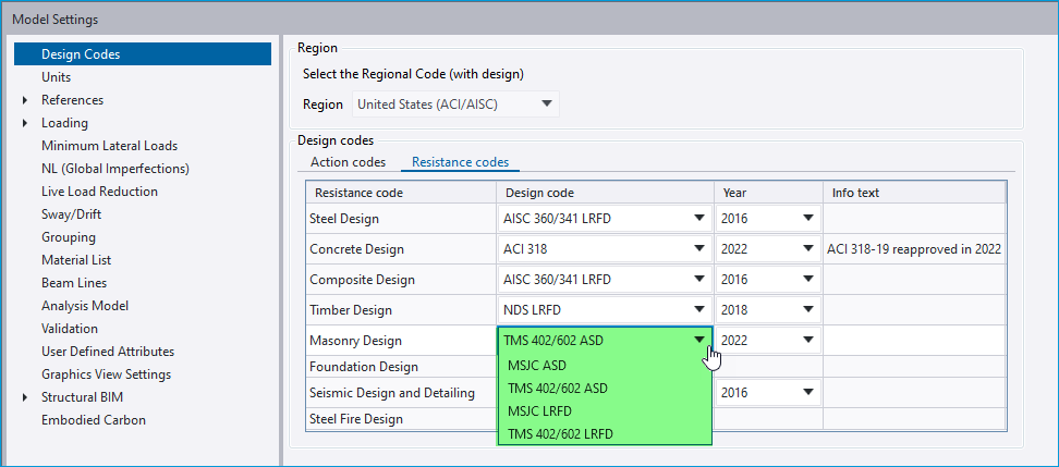 New - Masonry wall design to US codes | Trimble User Assistance