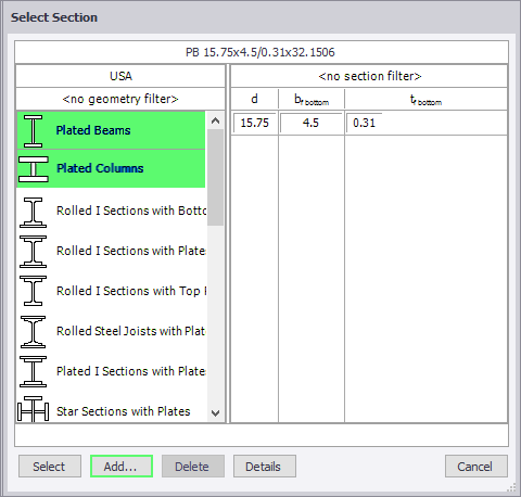 Plated steel beams | Tekla User Assistance