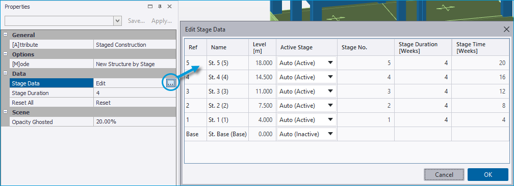 New - Staged construction analysis and design | Trimble User Assistance