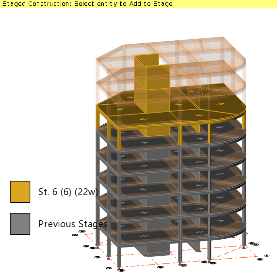 Staged construction workflow example - Eurocodes | Tekla User Assistance