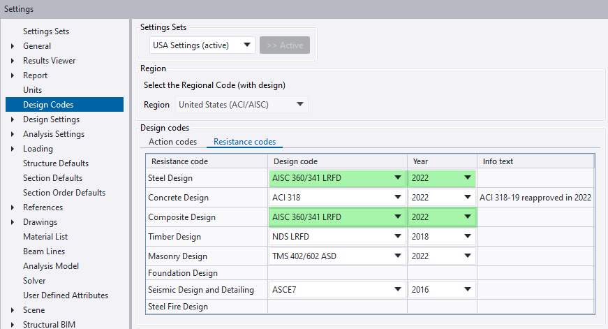 New - Steel design to AISC 360/341 2022 | Trimble User Assistance