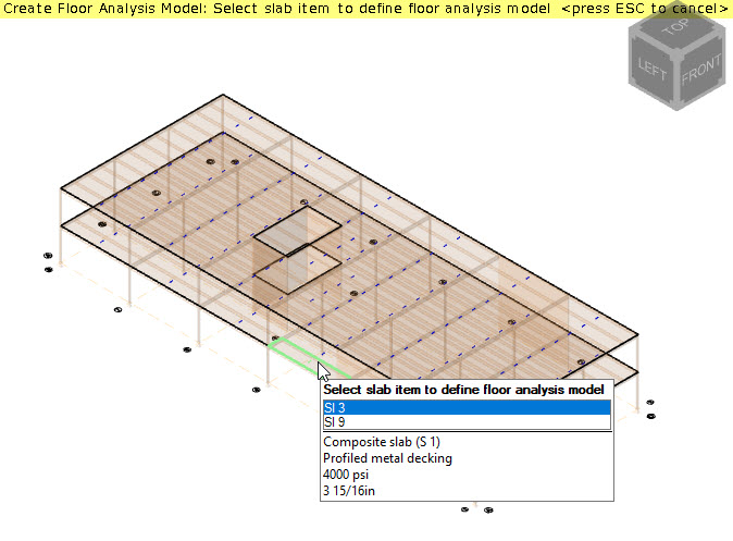 Footfall analysis basic workflow - AISC DG11 | Tekla User Assistance