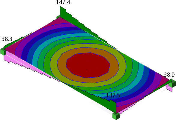 "One-way" spanning orthotropic slab example | Trimble User Assistance