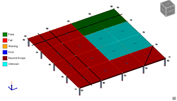 Display slab deflection status and utilization | Tekla User Assistance