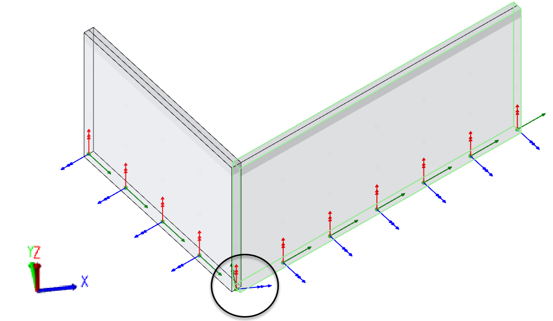 Working with foundation reaction axis systems | Trimble User Assistance