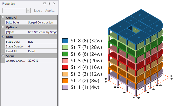 Staged construction workflow example - United States (ACI/AISC) | Tekla ...