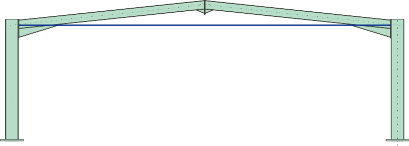 Define portal frame tie geometry | Trimble User Assistance