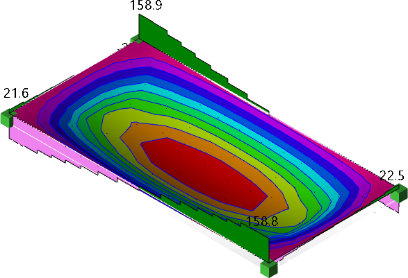 "One-way" spanning orthotropic slab example | Trimble User Assistance