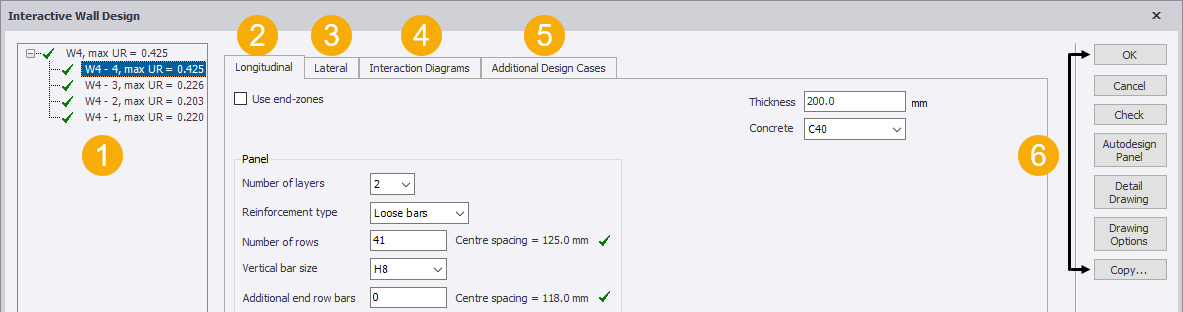 Interactive Wall Design dialog box | Trimble User Assistance