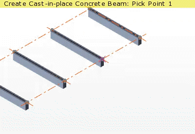 Create continuous beams and cranked beams | Trimble User Assistance