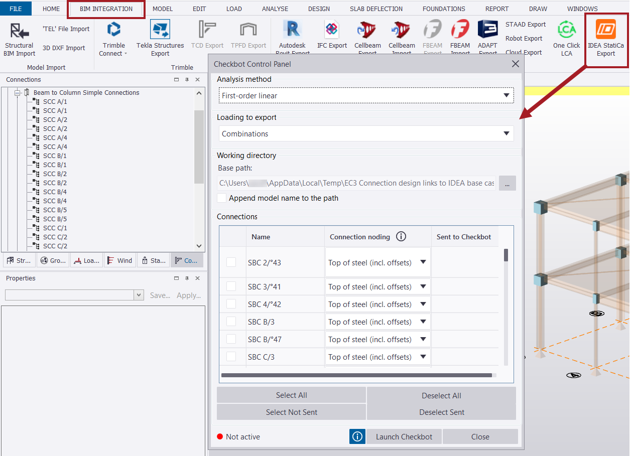 Export to IDEA StatiCa Connection Design (version 22 and later ...