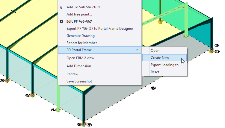 Portal frame design to Eurocodes | Trimble User Assistance