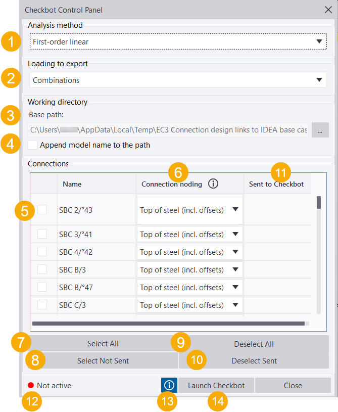 Checkbot Control Panel | Trimble User Assistance