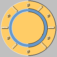 Circular base plates (1052): Parameters tab | Tekla User Assistance