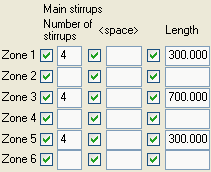 Stirrup spacing | Tekla User Assistance