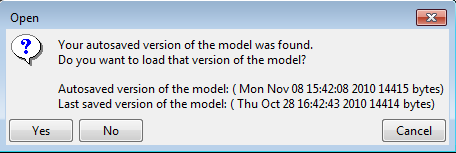 When to use an autosaved model | Tekla User Assistance