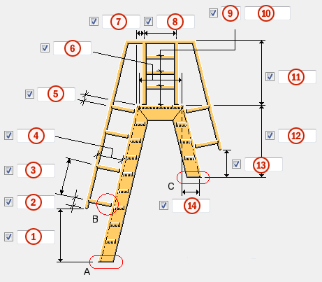 Ship Ladder: Picture tab | Tekla User Assistance