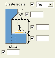 Creating a recess (77, 78) | Tekla User Assistance