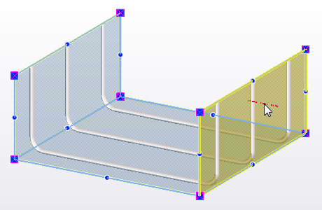 Modify a rebar set using leg faces | Tekla User Assistance