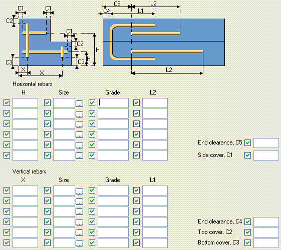 End rebar | Tekla User Assistance
