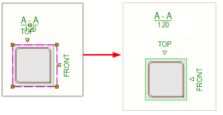 Define automatic section view properties | Tekla User Assistance