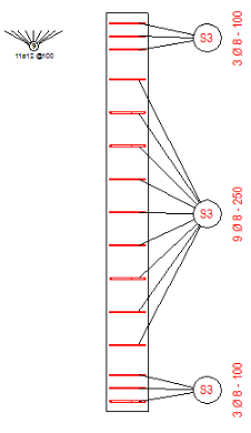 Dimension rebars with Rebar group dimensioning application | Tekla User Assistance
