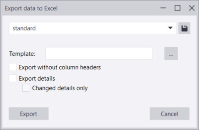 Export change detection results to Excel | Trimble User Assistance