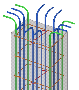 Rectangular column reinforcement (83) | Tekla User Assistance
