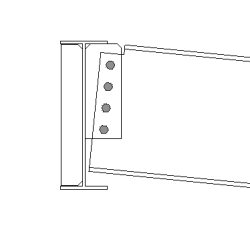 Beam to beam framing connections | Tekla User Assistance