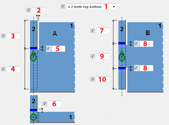 Wall wall teeth (12) | Trimble User Assistance