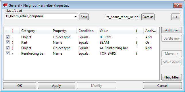 Show neighbor parts and neighbor reinforcement in general arrangement ...