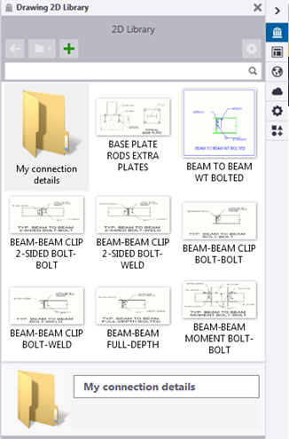 2D Library in drawings | Trimble User Assistance