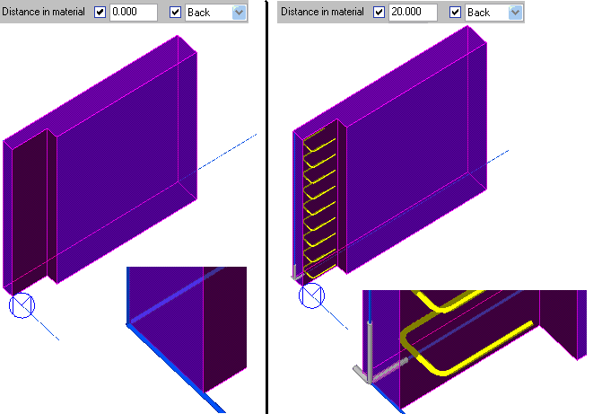 Border rebar for single edge (93) | Tekla User Assistance