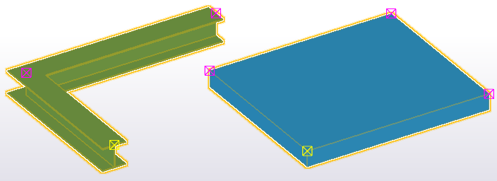 Show part handles and part reference lines in a model view | Tekla User Assistance