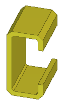 Example: Create a symmetric C-shaped profile by sketching | Trimble User Assistance