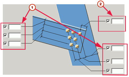 Defining bolt gage lines (87) | Tekla User Assistance